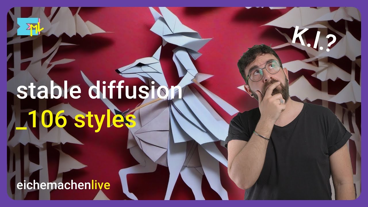 106 Styles Für Stable Diffusion Line Art Psychedelisch Oder Origami