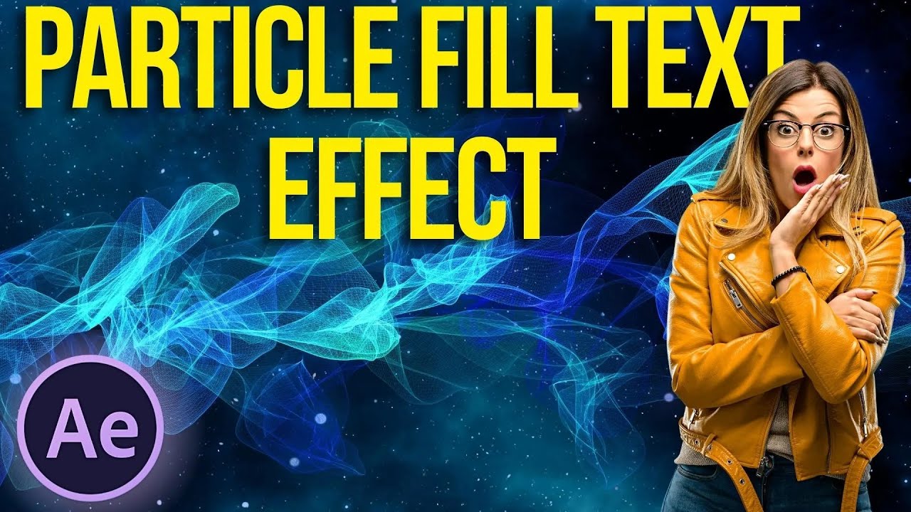 Particle Fill Text Effect Tutorial In After Effects 2023 Youtube