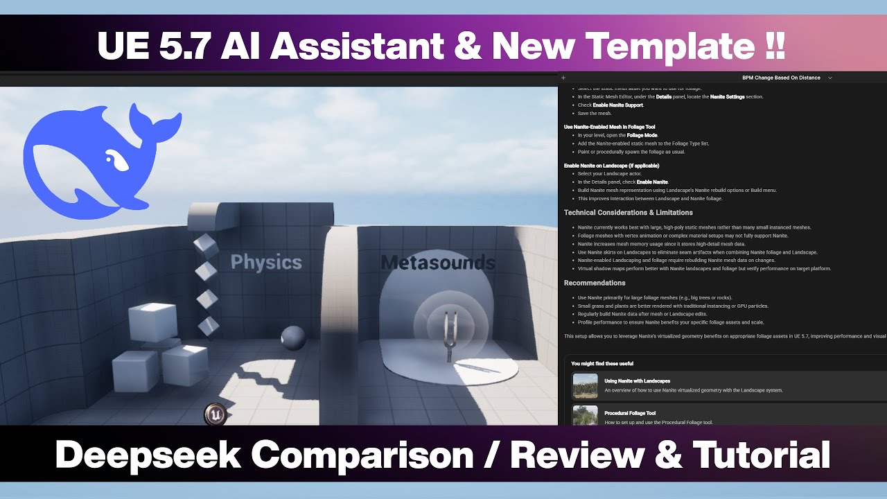 Unreal Engine 5 7 Ai Assistant Test Youtube