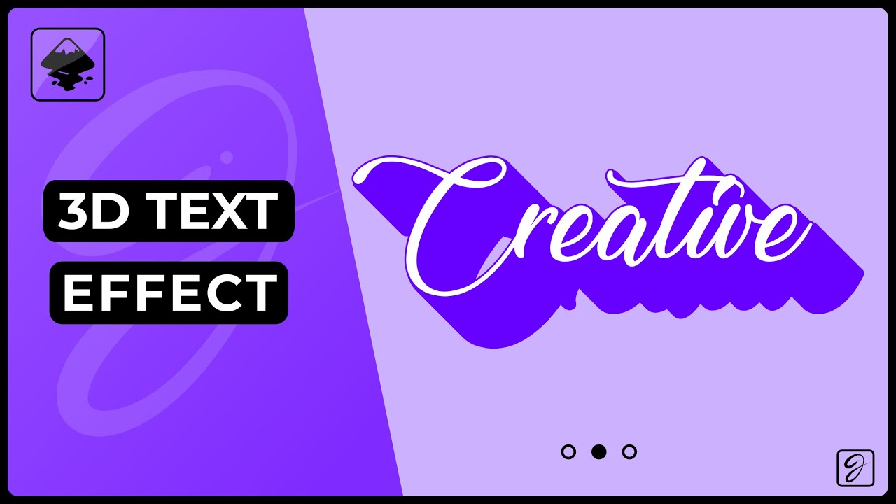 Inkscape Tutorial Create 3d Text Effect Youtube