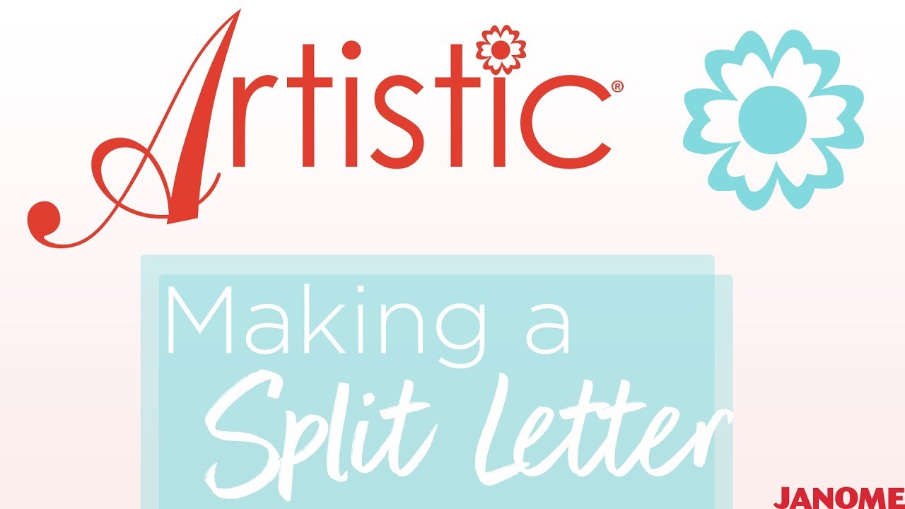 Artistic Digitizer Making A Split Letter Youtube