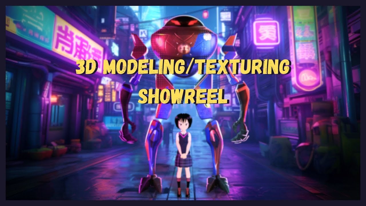 3d Modeling Texturing Showreel Youtube