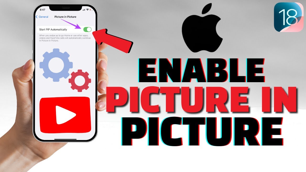 How To Enable Picture In Picture Mode On Iphone Turn On Pip Youtube