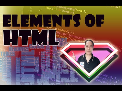 Elements Of Html Tagalog English Tutorial Youtube