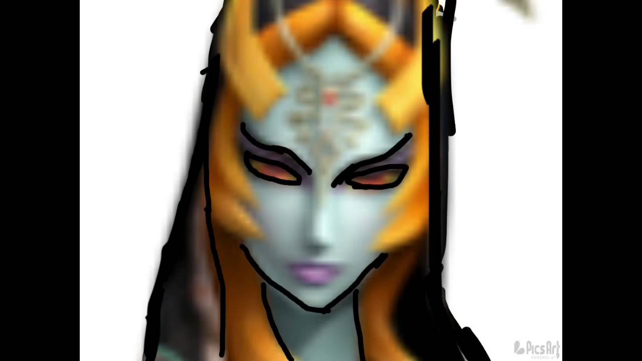 Speed Draw Midna True Form Youtube