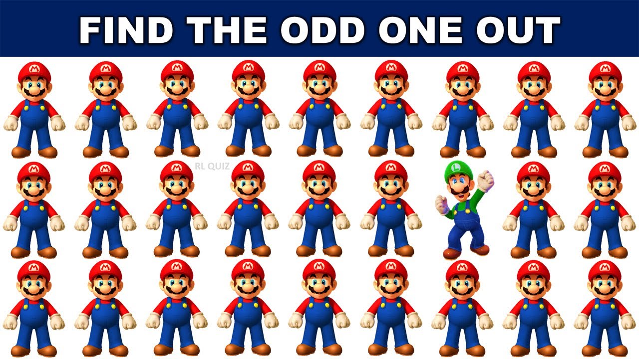 Find The Odd One Out Mario Youtube