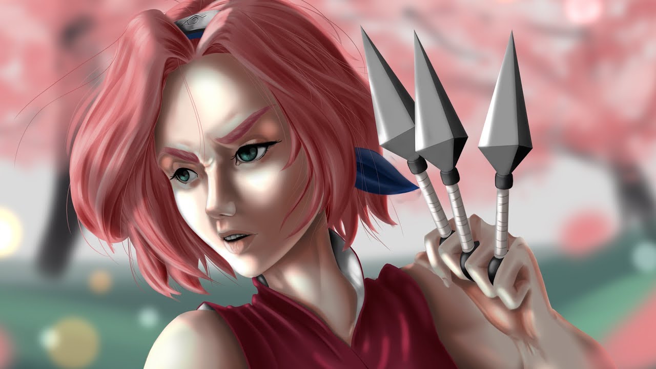 Speedpaint Sakura Naruto Speedpaint 002 Youtube