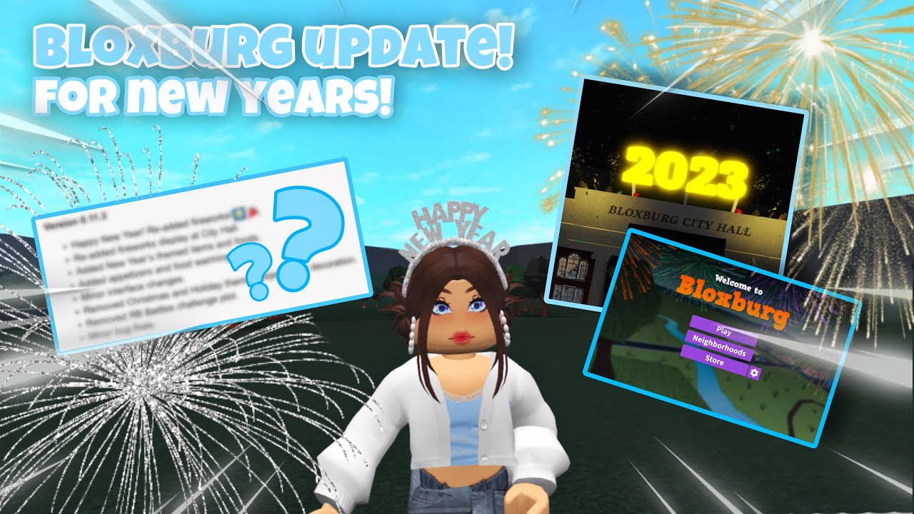 Bloxburg New Years Update Youtube