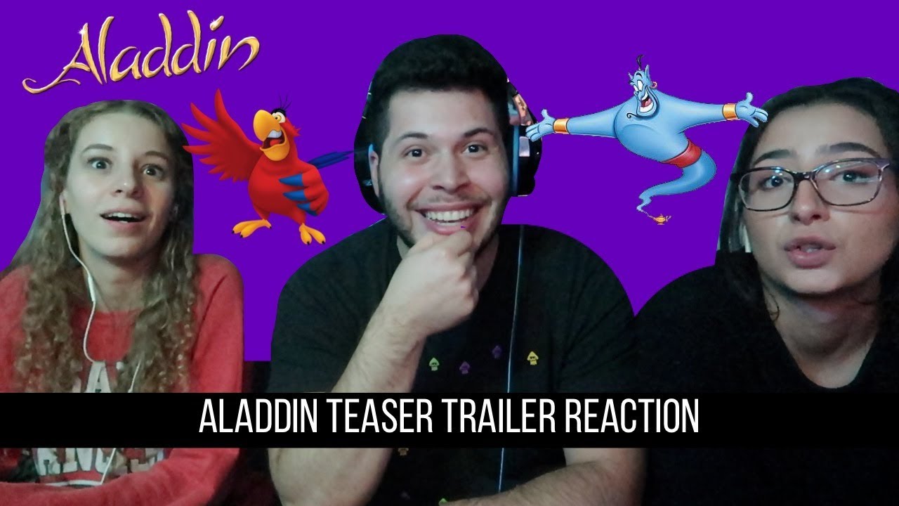 Aladdin Teaser Trailer Reaction Youtube