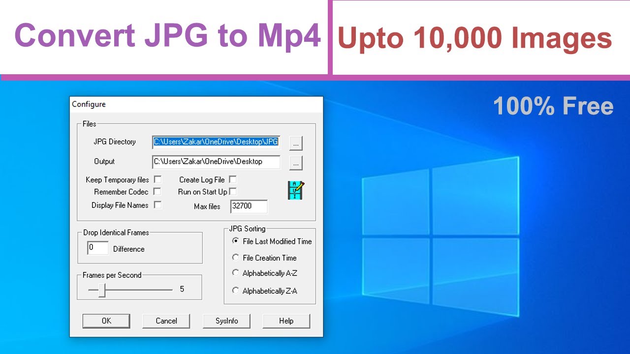 Jpg To Mp4 Convert Picture To Video Free Paid Feature Software Youtube