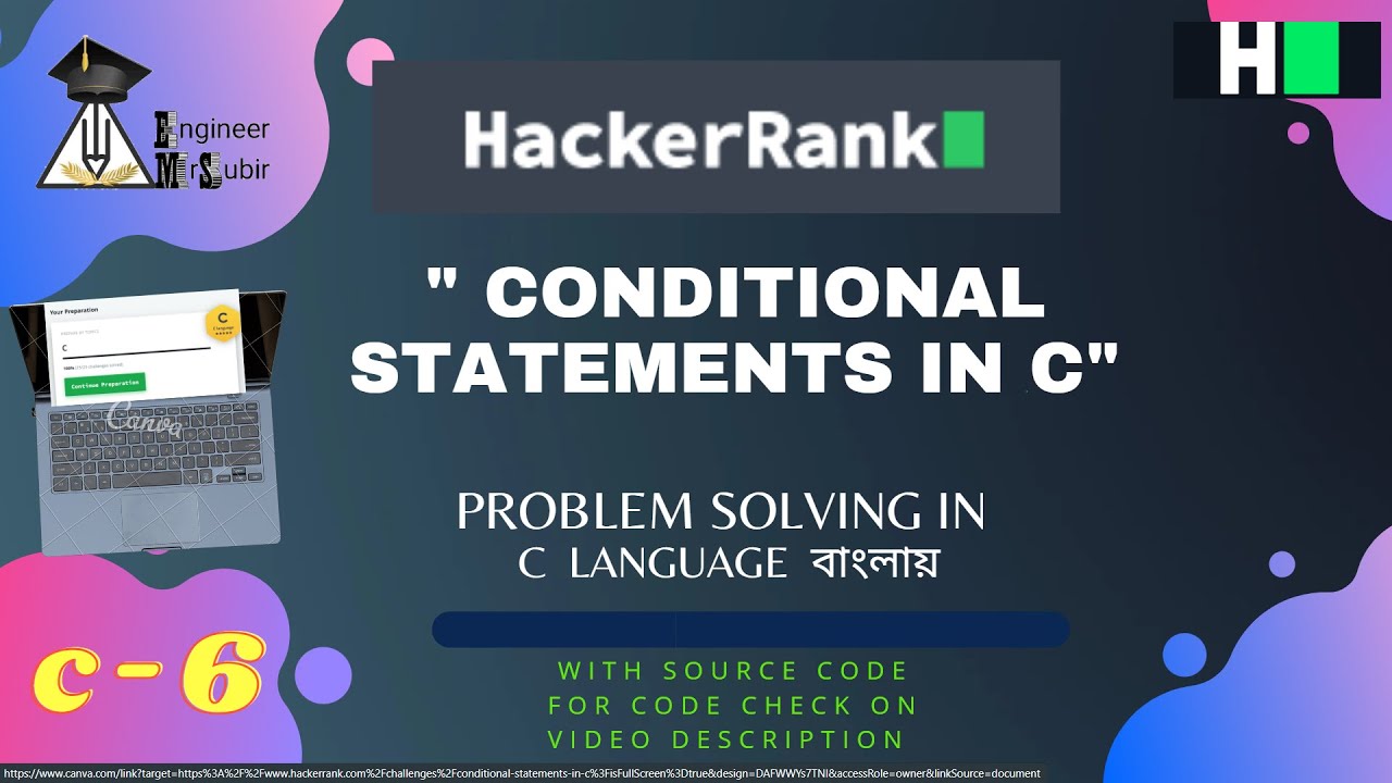 Conditional Statements In C Hackerrank 6 Conditional Statement