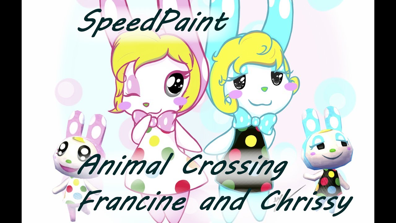 Speedpaint Francine And Chrissy Animal Crossing Youtube