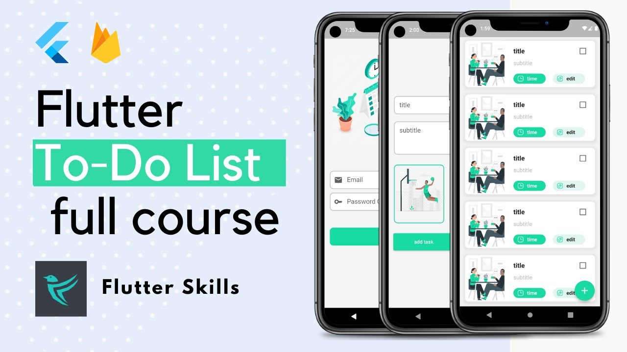Flutter To Do List App Tutorial With Firebase Full Course Youtube