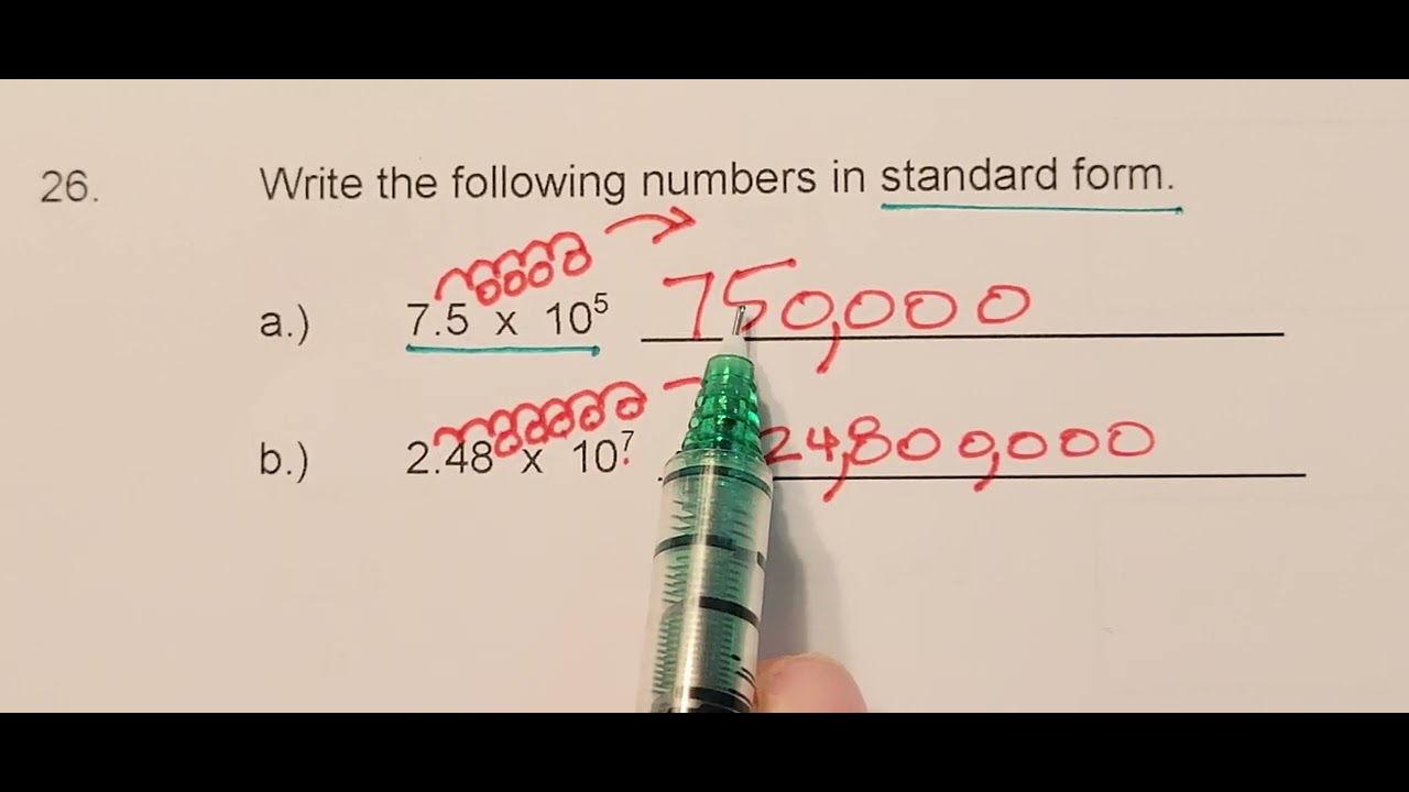 26 Explained Scientific Notation Problem Youtube