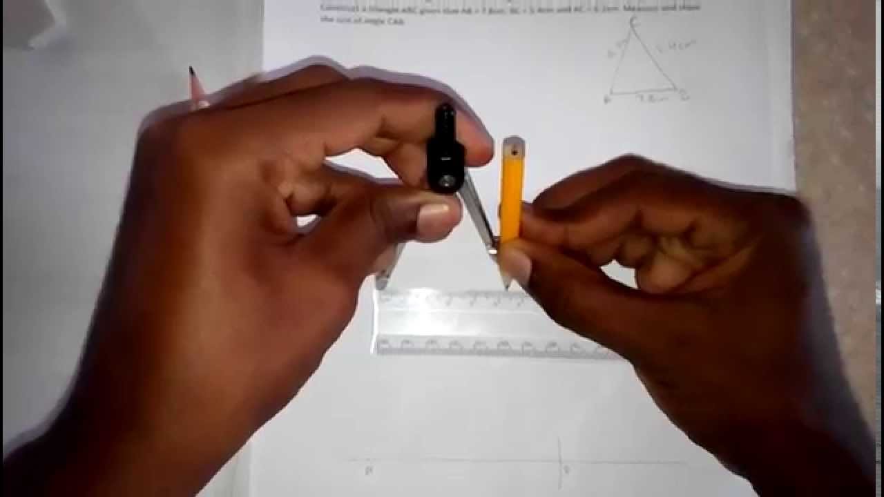 Constructing Triangles 1 Youtube