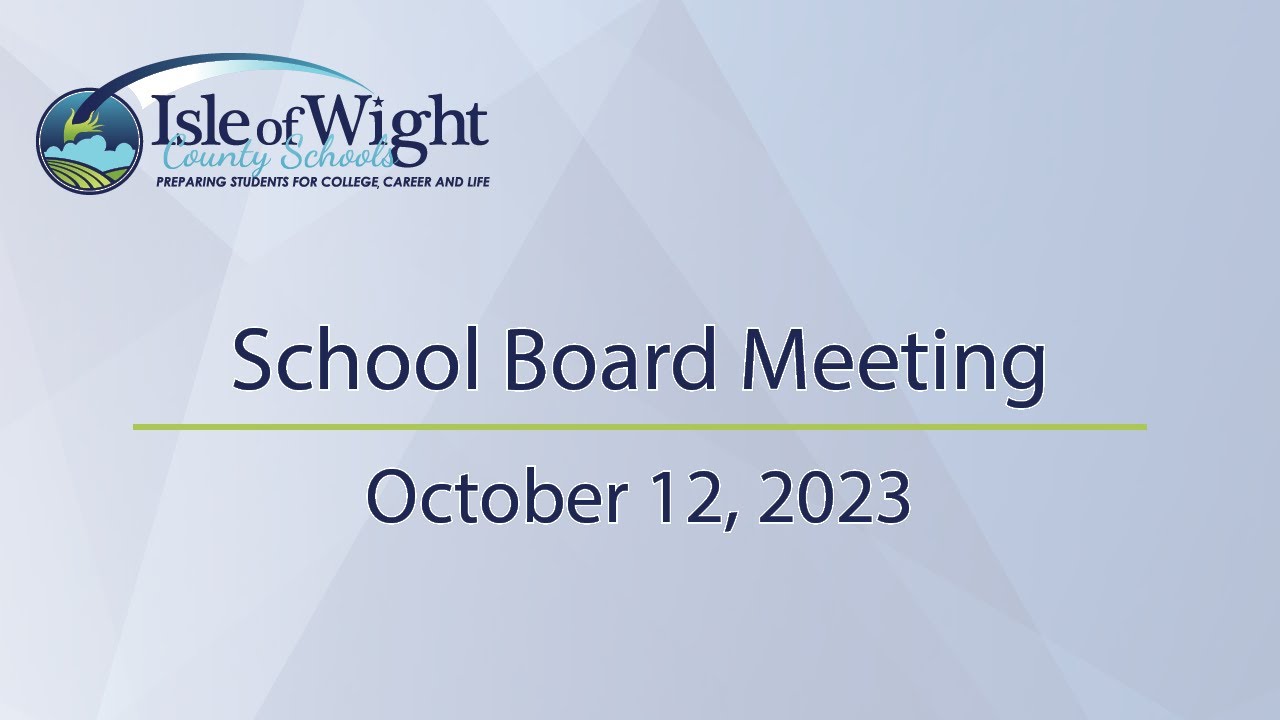 School Board Meeting 10 12 23 Youtube