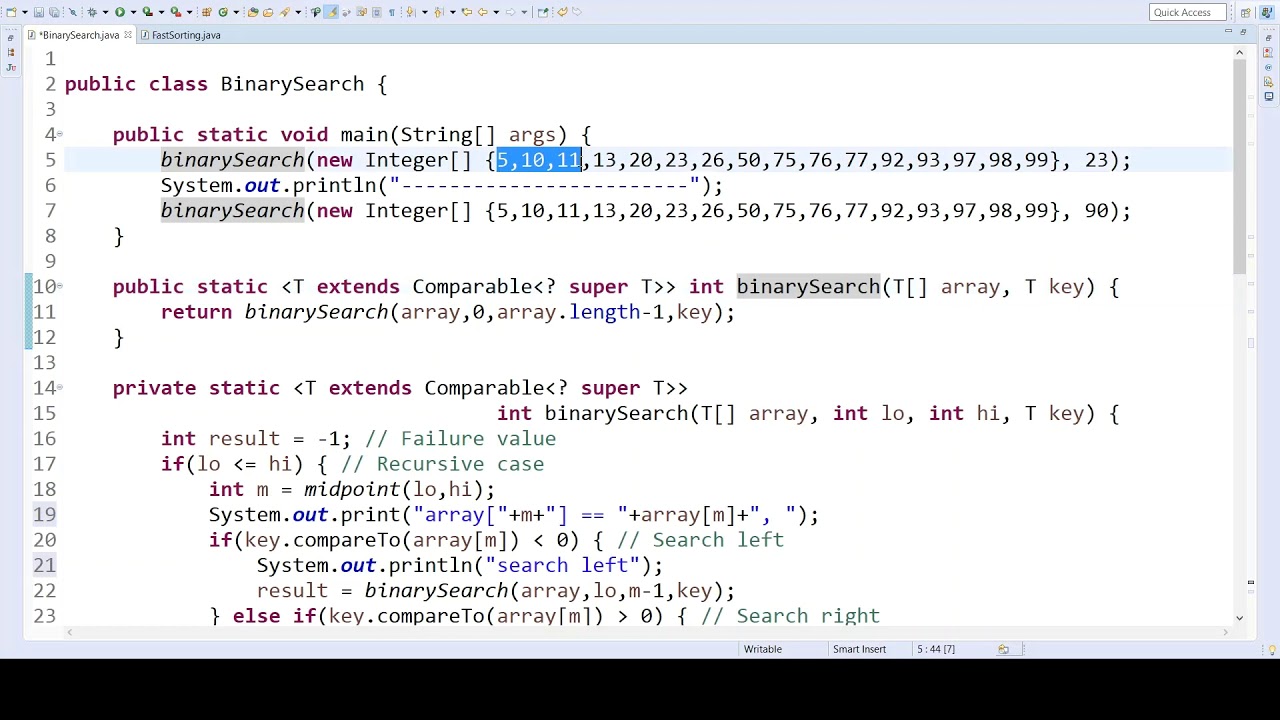 Binary Search 2 Recursive And Iterative Code Youtube