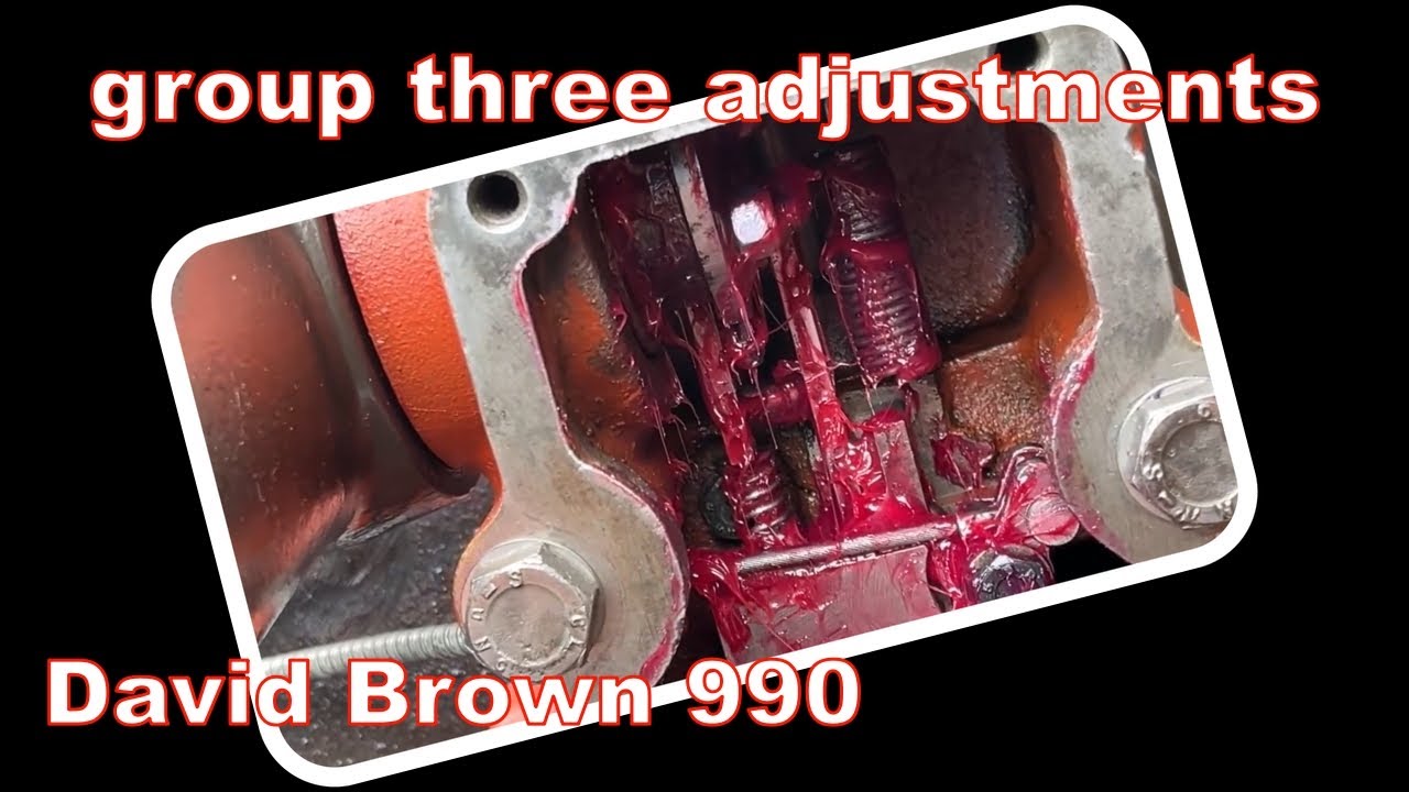 David Brown 990 Selectamatic Group Three Hydraulic Adjustment 93 Youtube