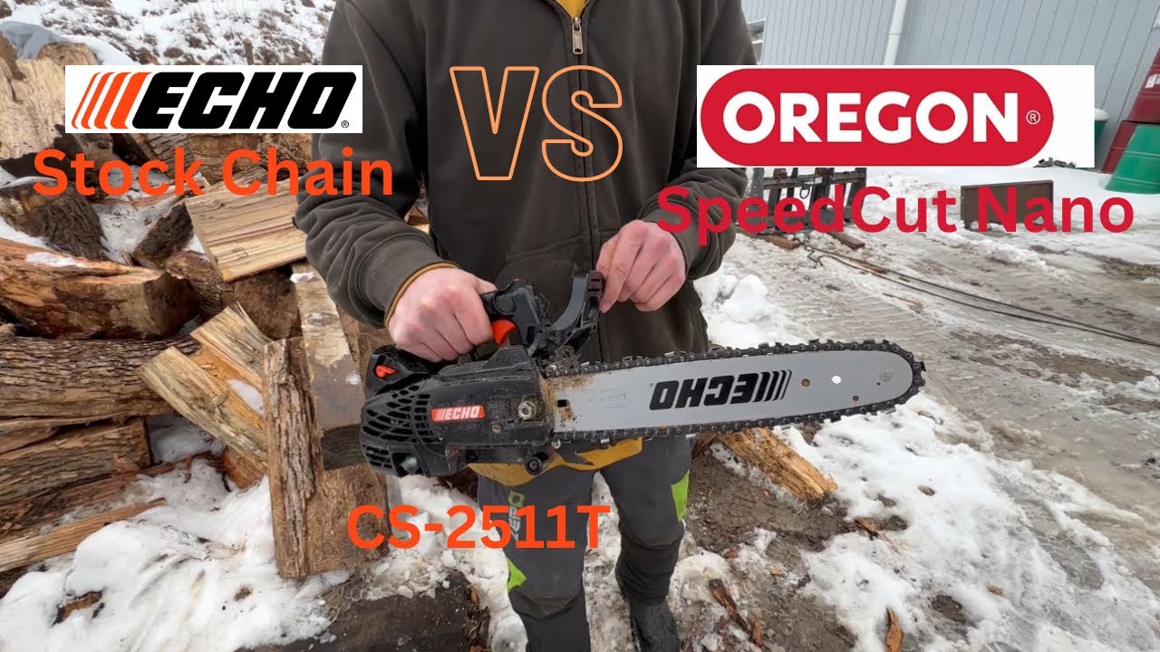 Ported Echo Cs 2511t Stock Chain Vs Speedcut Nano Youtube