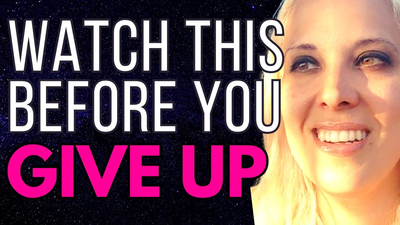 Watch This Before You Give Up On Your Dreams Youtube