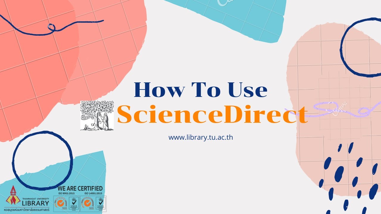 การใช งานฐานข อม ล Sciencedirect การค นหาแบบ Advance Search Youtube