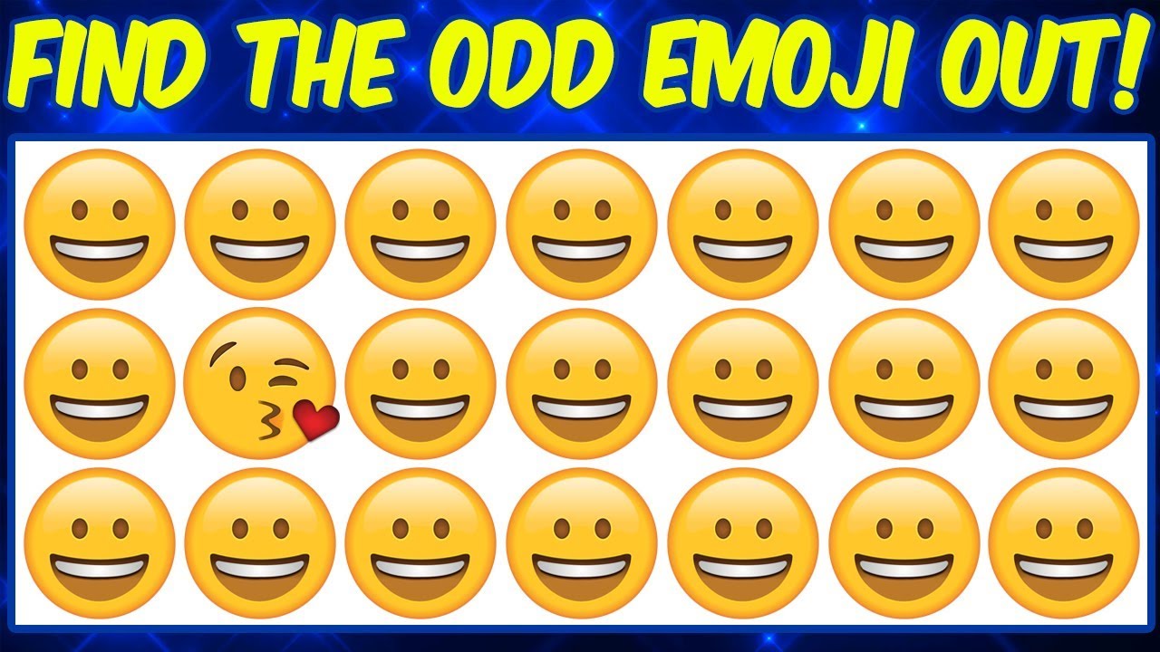 Can You Find The Odd Emoji Out In These Pictures Puzzles Emoji Puzzle