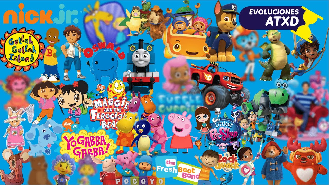 Evoluciгіn De Nick Jr 1988 2021 Atxd вџі Youtube