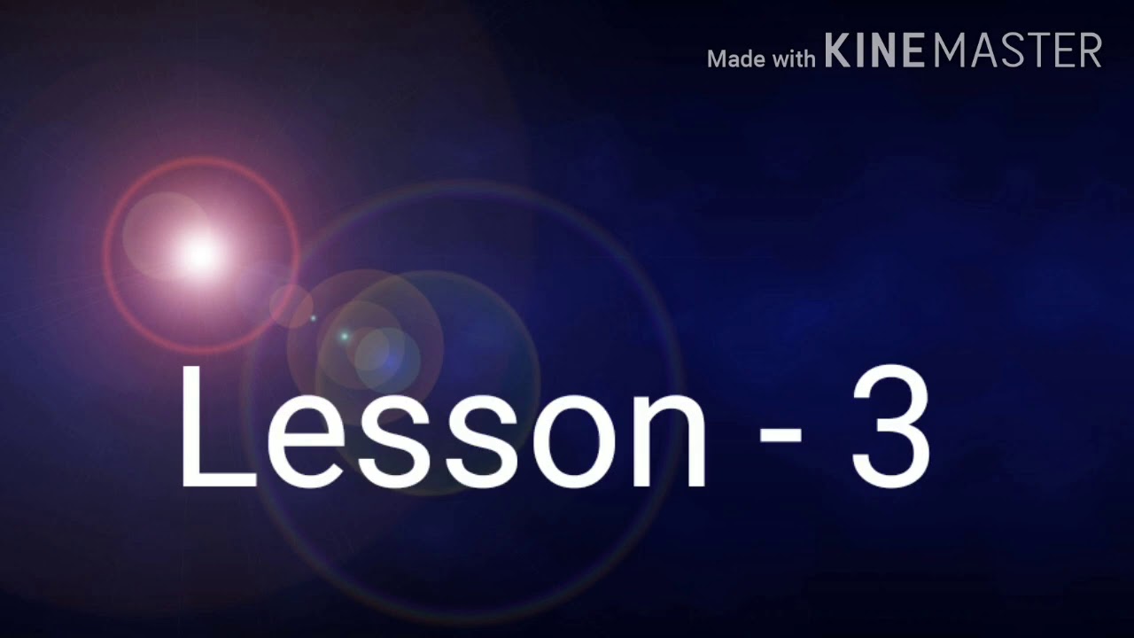 Lesson 3 Youtube