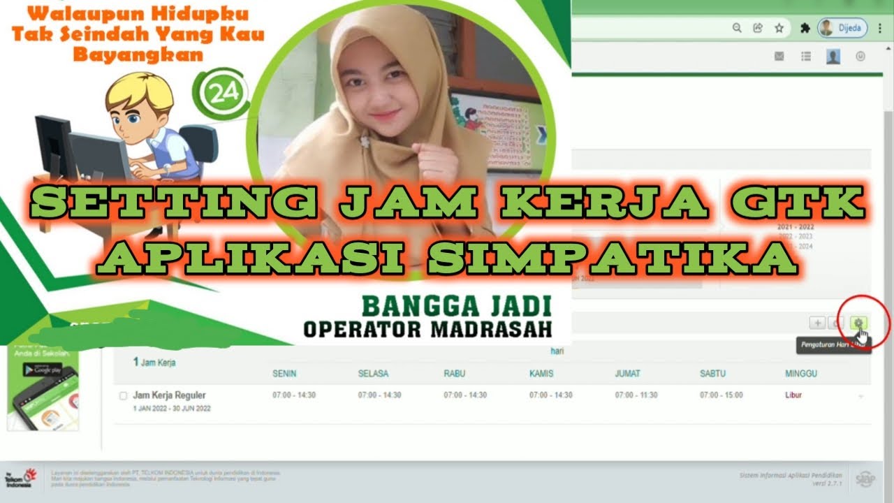 Cara Setting Jam Kerja Gtk Pada Aplikasi Simpatika Kemenag
