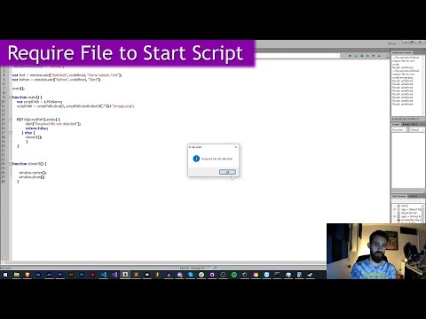 Adobe Scripting Tutorial Require File To Start Script Youtube