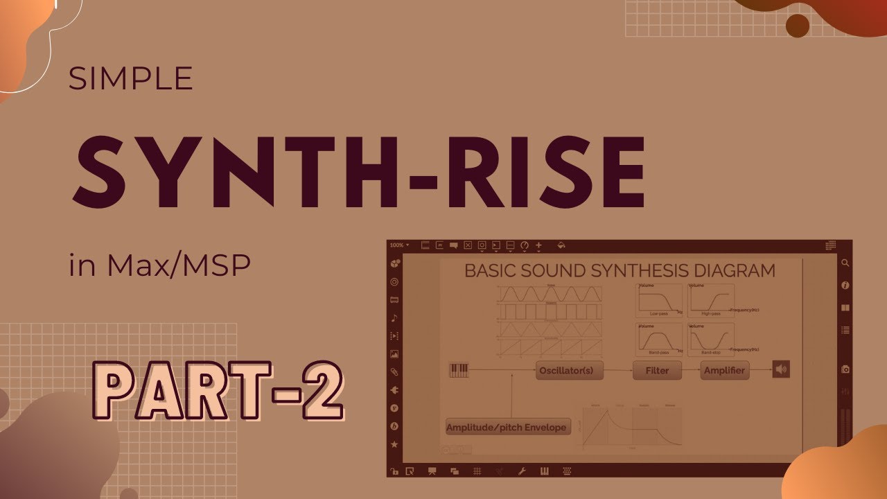 Simple Synth Rise In Max Msp Part 2 Youtube