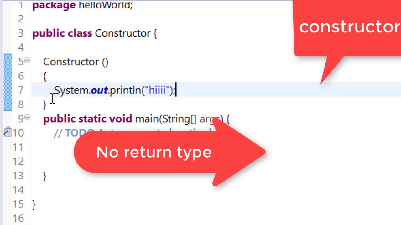 56 Constructor In Java Tutorial Youtube