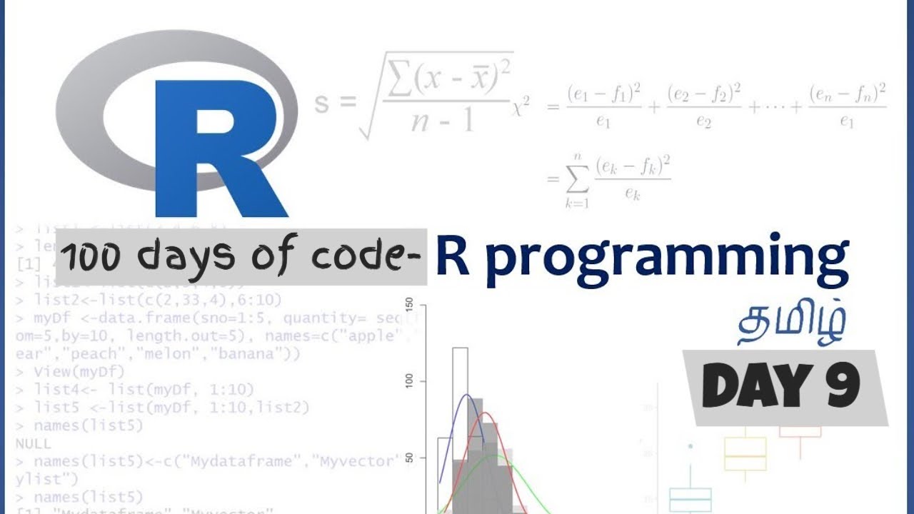 а а а їа ґа їа іаїќ 100 Days Of Code Learn R Programming Day 9 In Tamil Array