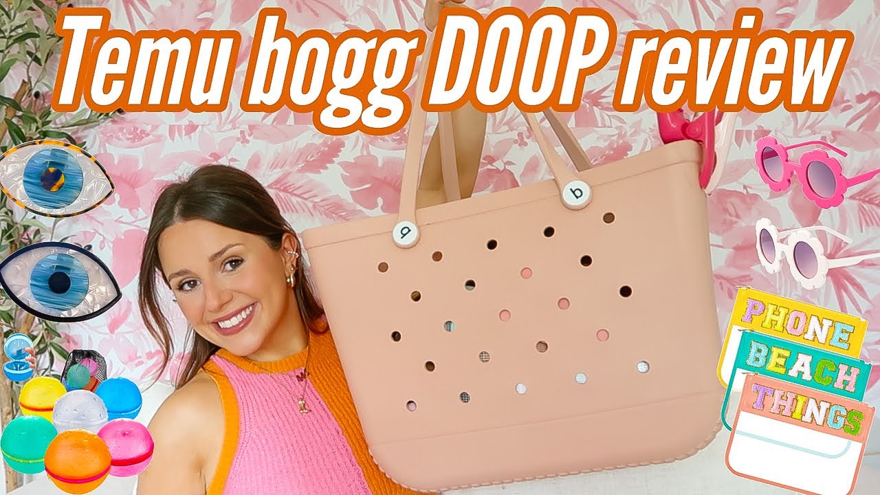 What S In My 30 Temu Bogg Tote Bag Youtube