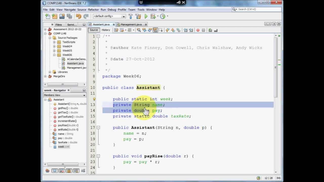 Java Creating Classes Youtube