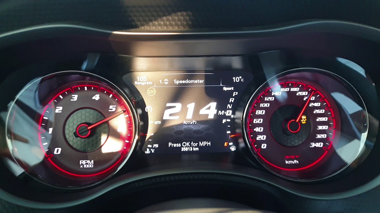 2018 Charger Hellcat Acceleration From 0 300 Km 0 186 Mph Youtube