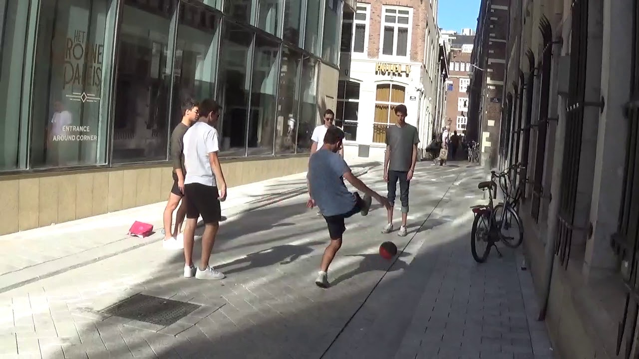 Street Football Players In Amsterdam Youtube