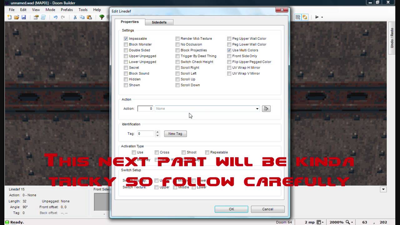 Doom Builder 64 Tutorial Switches Youtube