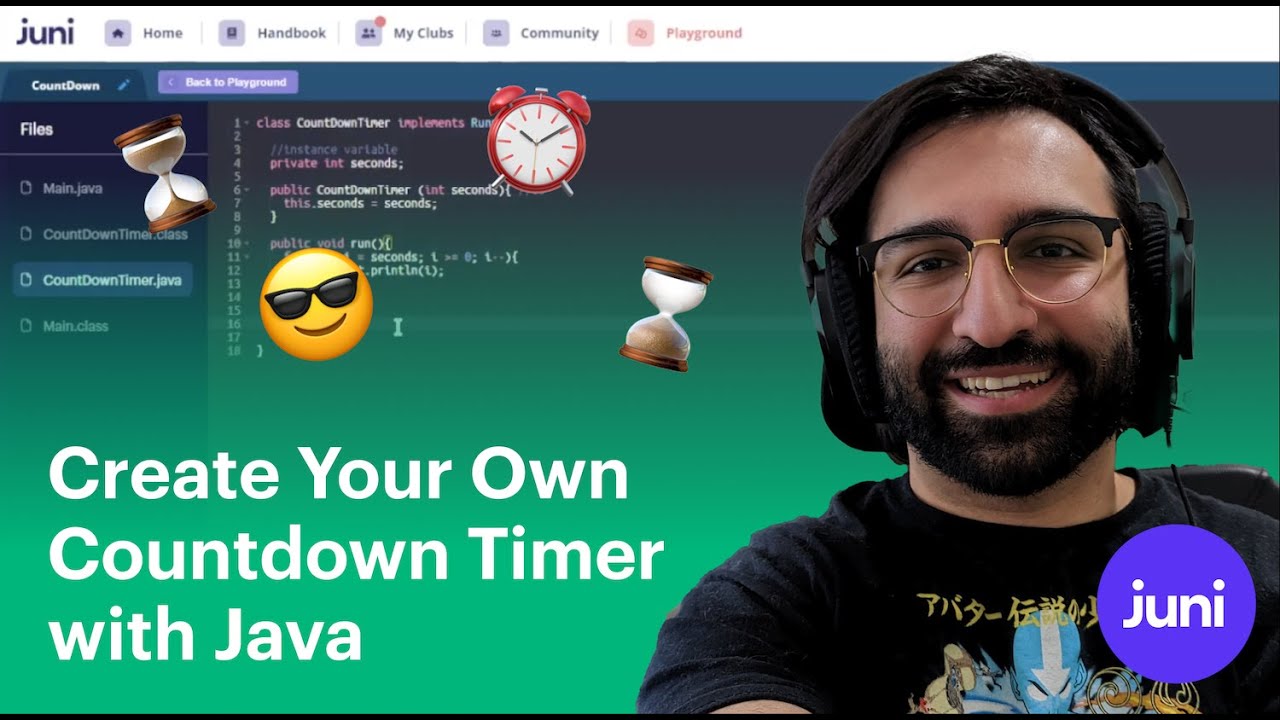 Create Your Own Countdown Timer With Java Youtube