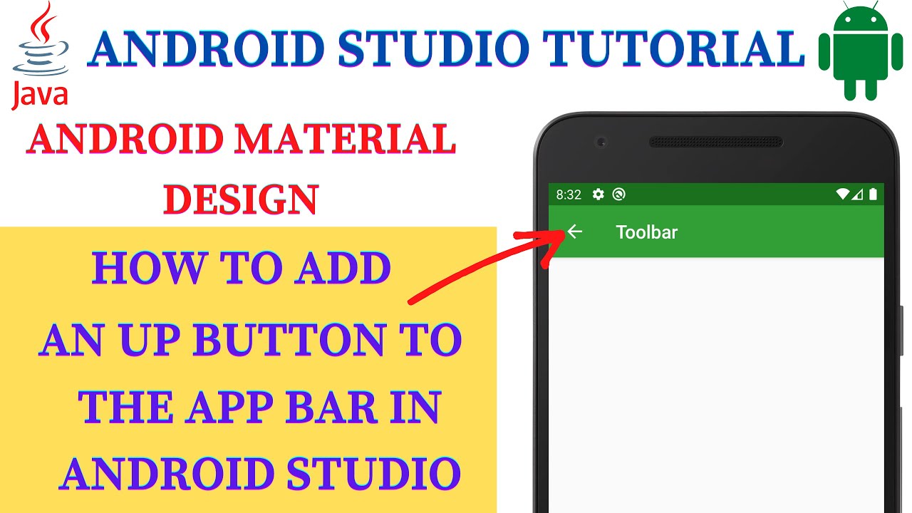 Add An Up Button To The Appbar In Android Studio 2021 Youtube