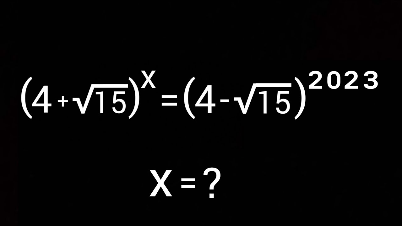 A Nice Exponential Math Olympiad Problem Youtube