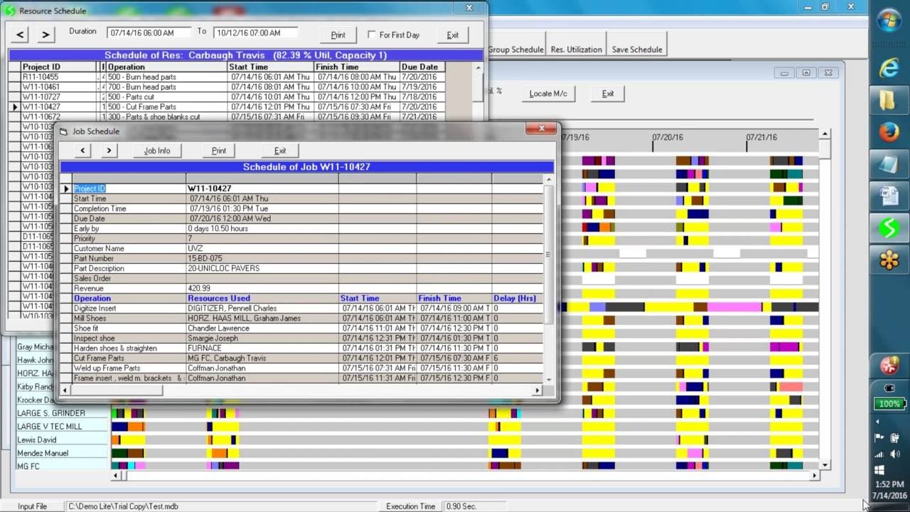 Job Shop Machine Shop Scheduling Youtube
