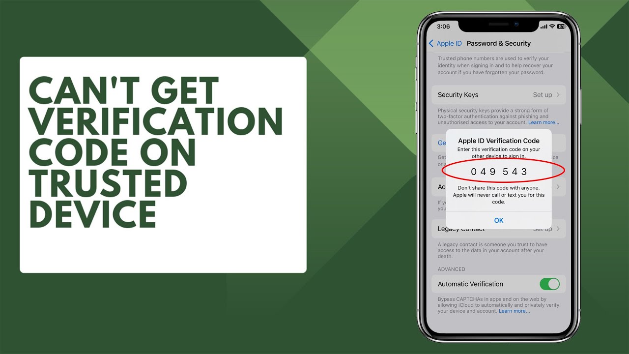 Can T Get Verification Code Iphone How To Fix The Issue Youtube