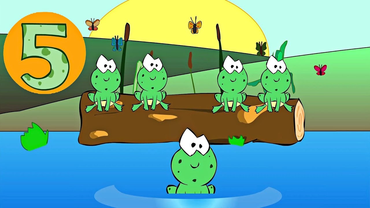 Five Little Speckled Frogs Nursery Rhymes And Children S Songs Youtube