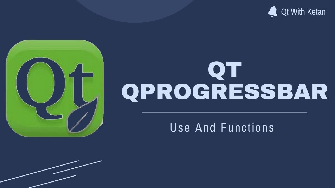 Qt Qprogressbar Functions Properties And Signal Slots Qt C Qt