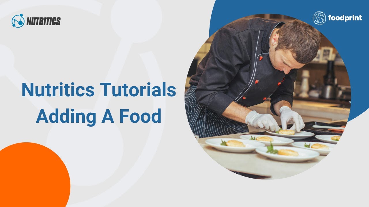Nutritics Tutorials Adding A Food To The Database Youtube