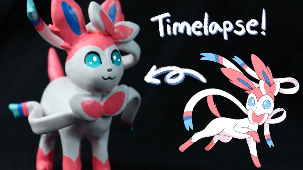 Making A Sylveon Clay Figure Timelapse Youtube