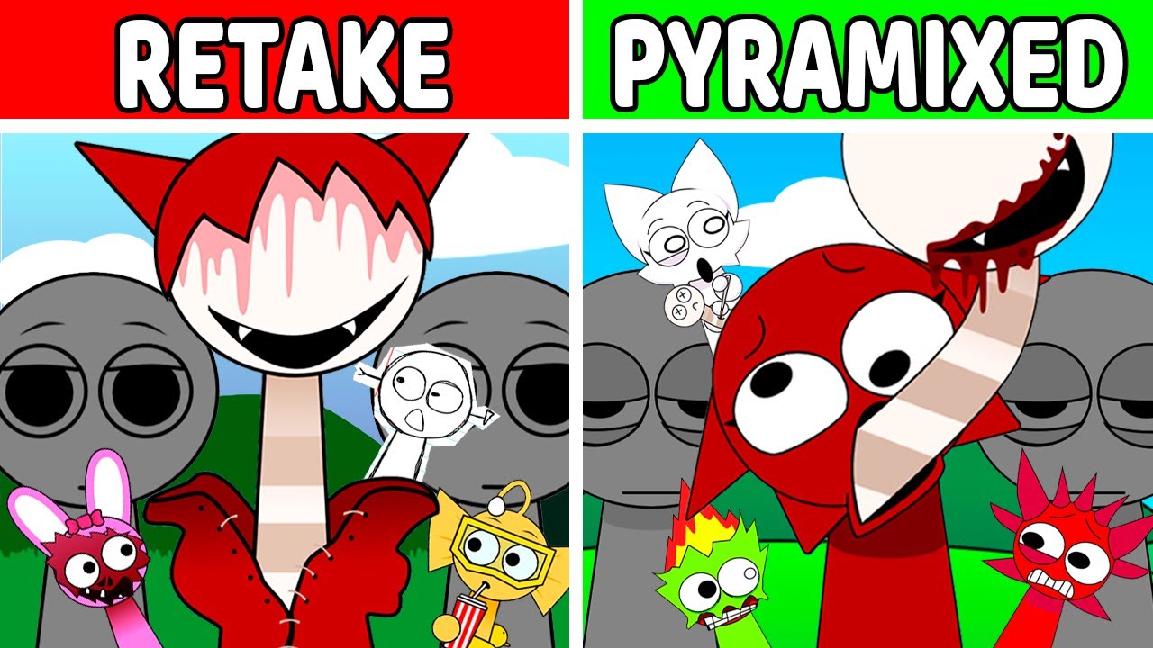 Incredibox Sprunki Wyrum And Mroona Pyramixed Version In Retake Mod