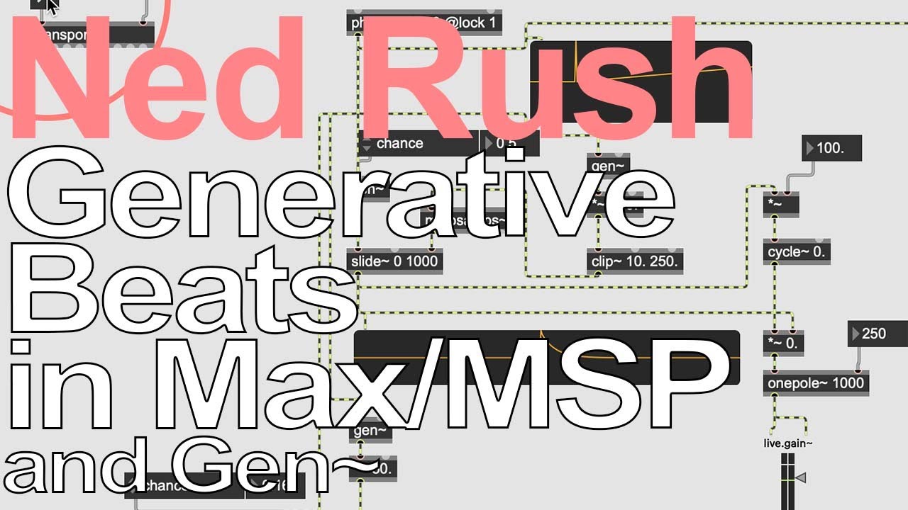 Max 8 Tutorial Generative Beats Ned Rush Youtube