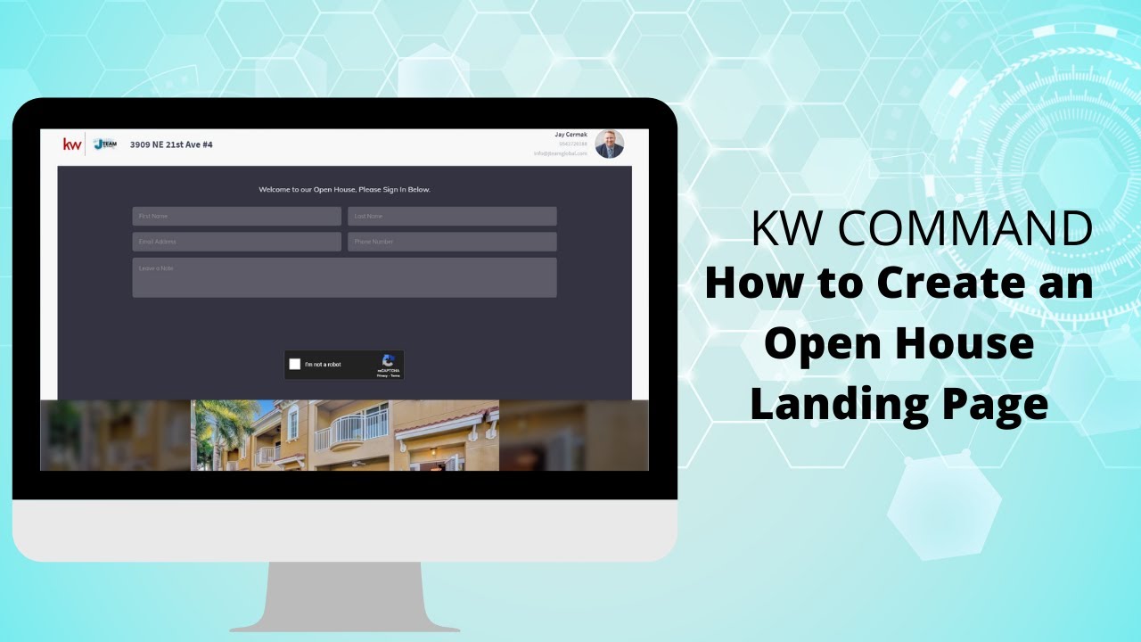 Kw Command Create Open House Landing Page Youtube